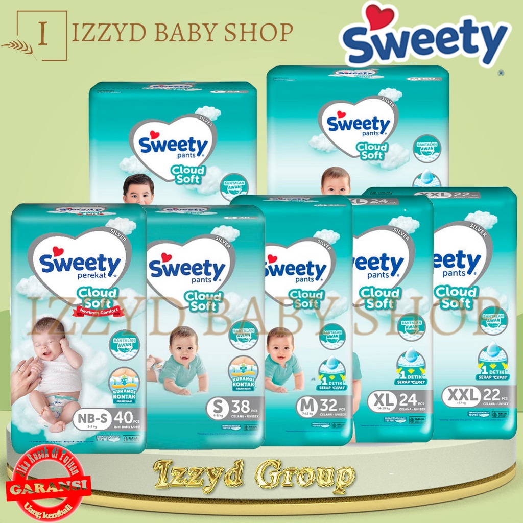 Jual Sweety Silver pants gold comfort tidur nyenyak junior pants popok ...