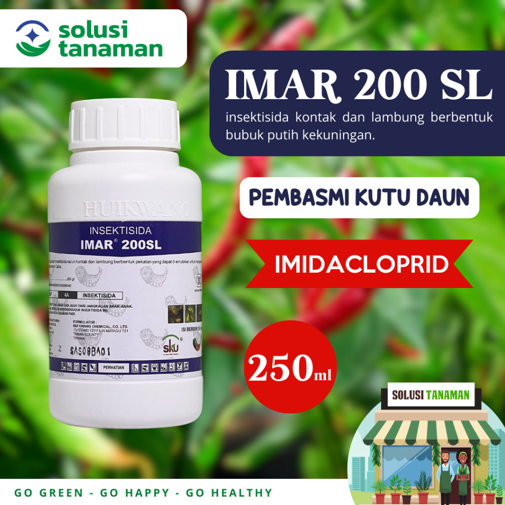 Jual Obat Hama Imar 200 SL 250ml Pembasmi Hama Kutu Putih, Kutu Daun, Belalang, Wereng ...