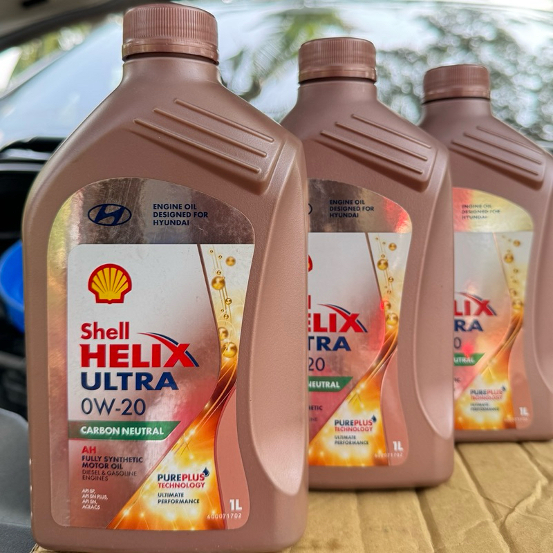 Jual Shell Helix Ultra 0W 20 Diesel & bensin Carbon Neutral Full Synthetic Pure Plus Technology ...
