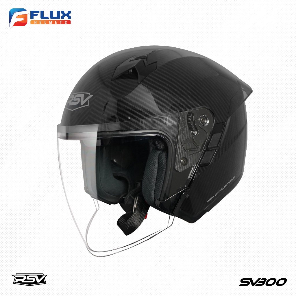 Jual [ORIGINAL RSV] Helm RSV SV300 Carbon Glossy Double Visor - Helm ...