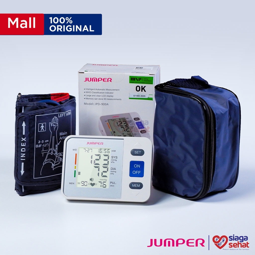 Jual Tensimeter Digital 90 Memory - Alat Tensi Darah Digital Jumper ...