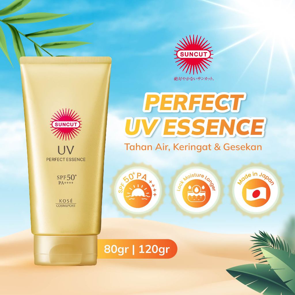 Jual KOSE SUNCUT UV Perfect Essence SPF50+ PA++++ (Sunscreen Essence) | Shopee Indonesia
