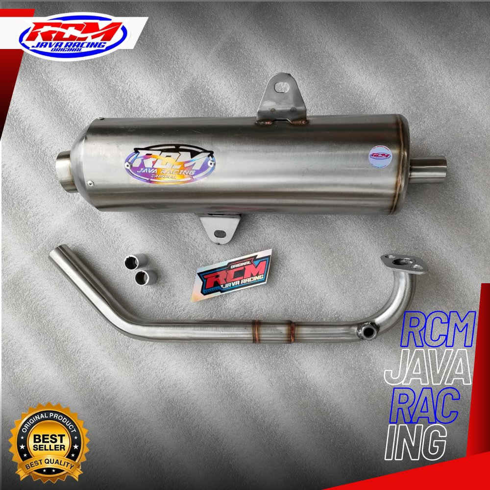 Jual Knalpot Standar Racing Stainless RCM JAVA RACING vario, aerox, pcx, n-max, beat, mio ...