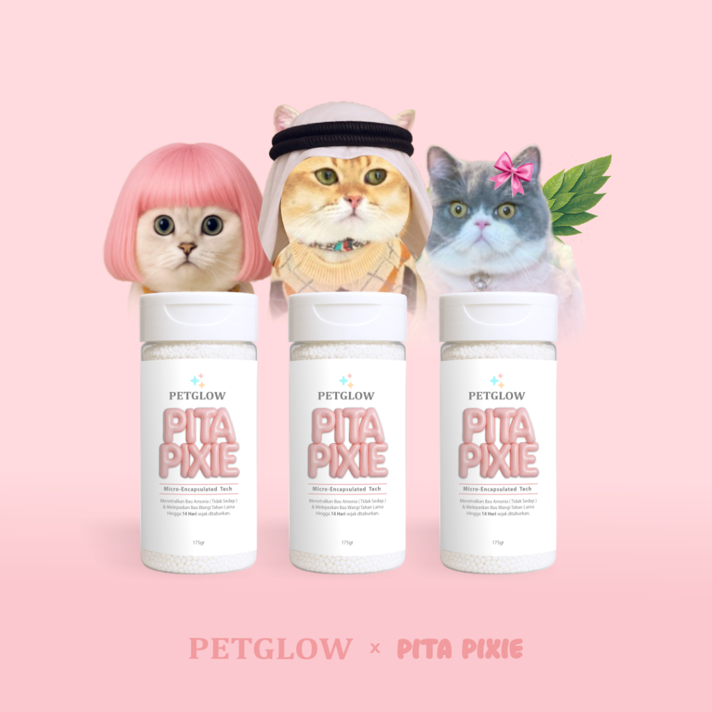 Jual Paket Coba Semua 3 Variant Petglow x Pita Pixie Penghilang Bau Pipis Kucing Pewangi Litter ...