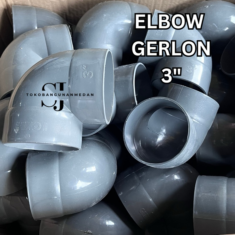 Jual Elbow pipa GERLON 3 inch / Elbo Knie PVC | Shopee Indonesia