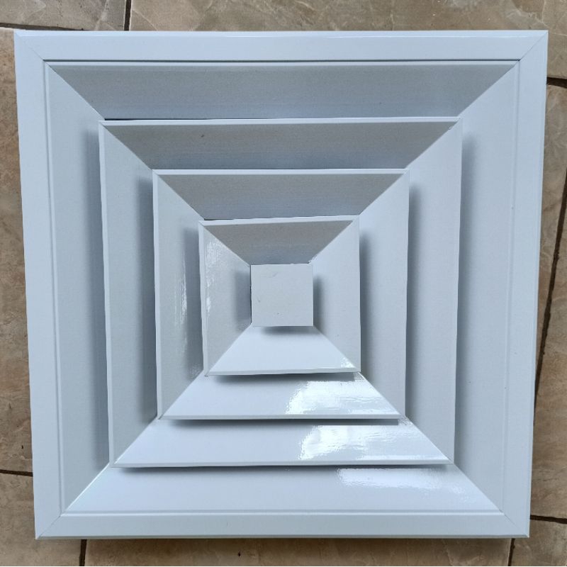 Jual Difuser ac ducting 40x40cm Ukr Luar Warna CAT PUTIH | Shopee Indonesia