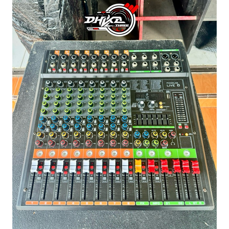 Jual MIXER PHASELAB LIVE 8 PRO 4 TONE ORIGINAL / Phaselab Mixer Live 8 ...