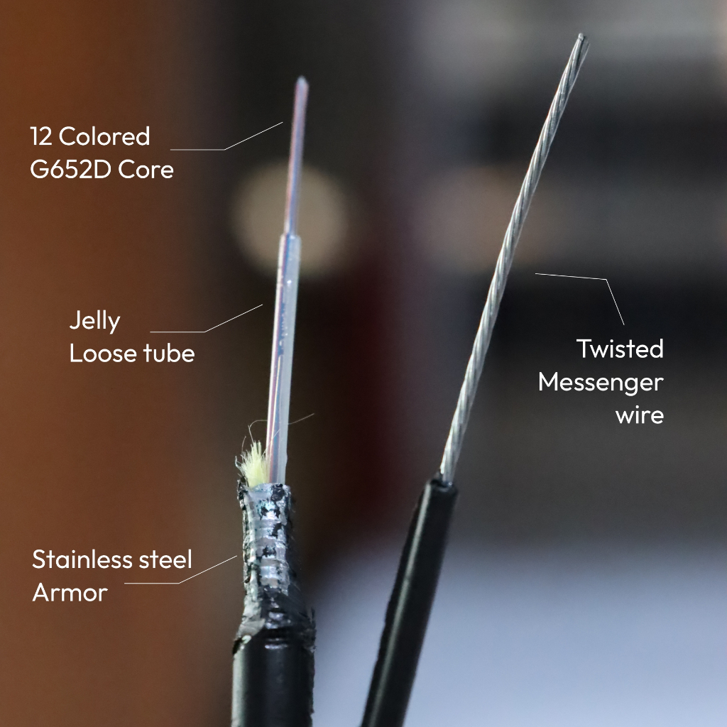 Jual NS2 FIG8 Armoured 12 Core 2KM - Kabel FO Armor G652D Original ...