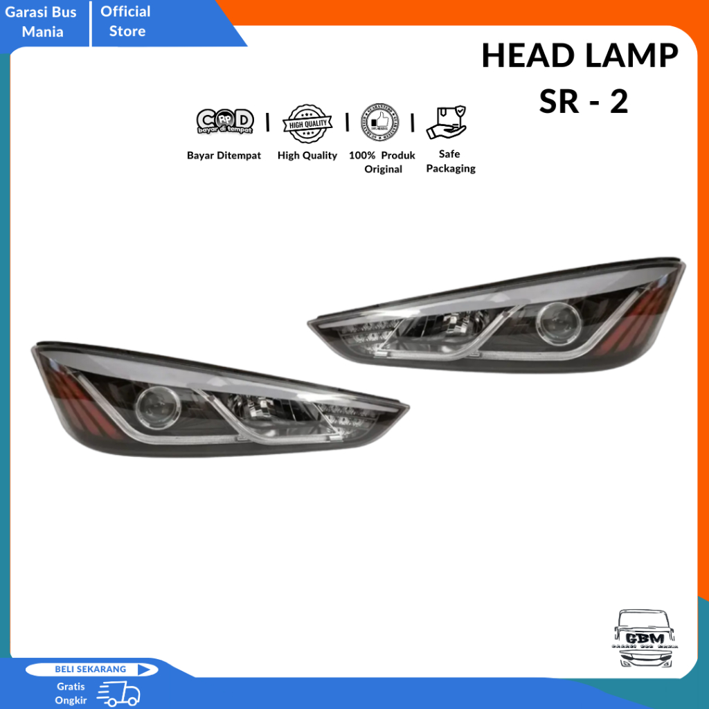 Jual Head Lamp Bus Avante/Lampu Depan Bus Laksana | Shopee Indonesia
