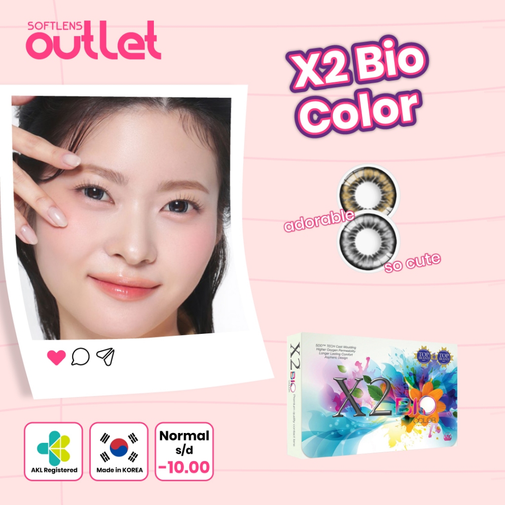 Jual Softlens X2 Bio Color Varian Grey | Hazel | Softlens Outlet ...