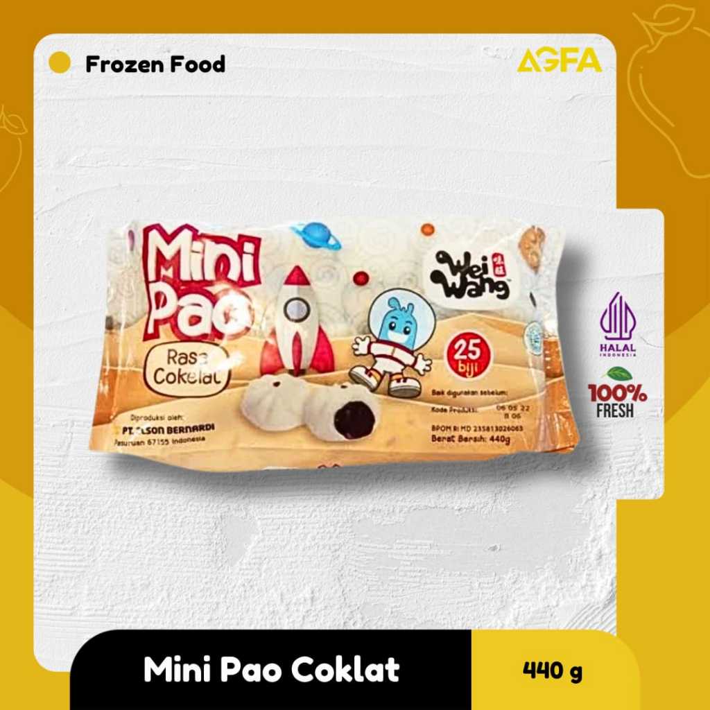 Jual MINI PAO COKLAT WEI WANG / MINIPAO KACANG HIJAU/ MINIPAO COKLAT ...