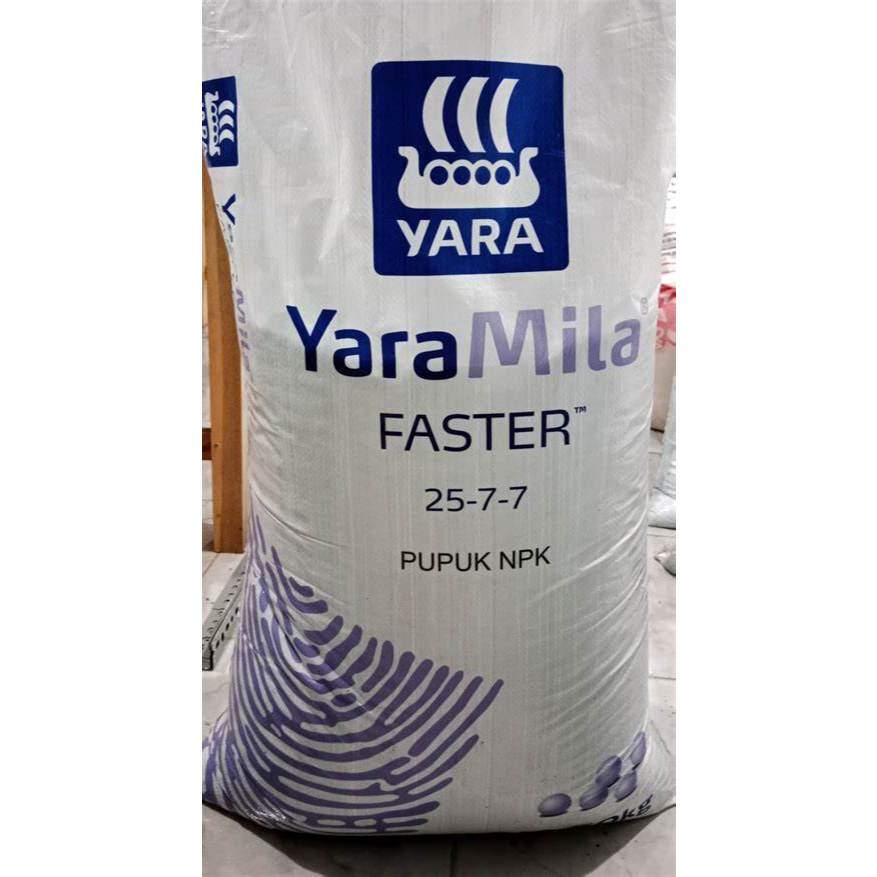 Jual Pupuk NPK YARAMILA FASTER 25-7-7 isi kemasan 50kg dari YARA ...