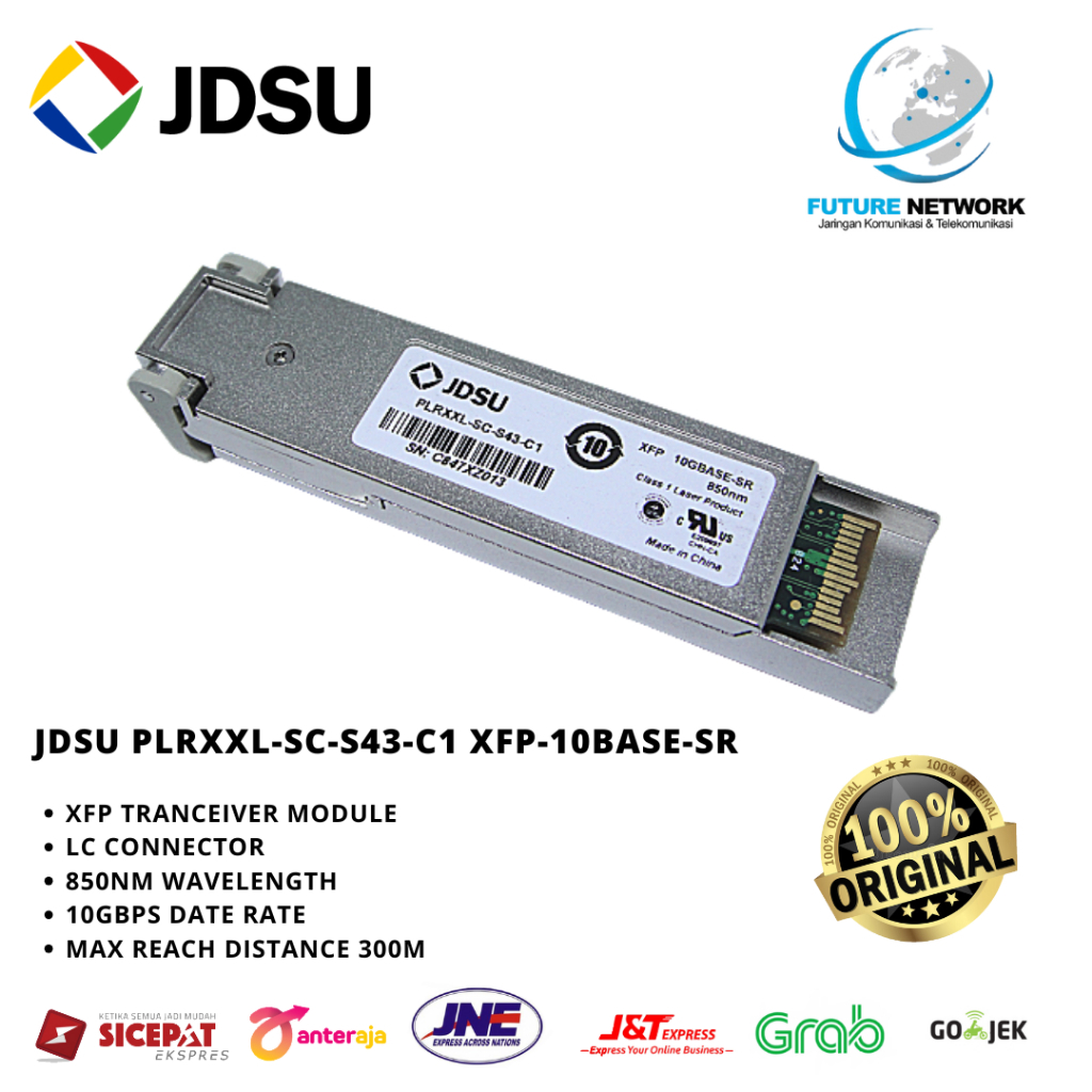 Jual JDSU PLRXXL-SC-S43-C1- XFP 10GBASE-SR SFP TRANSCEIVER MODULE | Shopee Indonesia