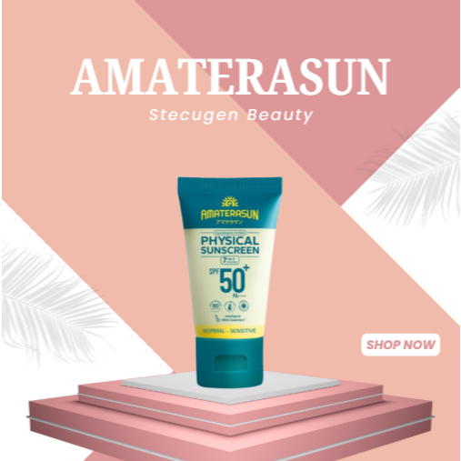 Jual Amaterasun [REAL SPF Certified] Physical Sunscreen SPF 50+ PA++++ (NORMAL - SENSITIVE ...