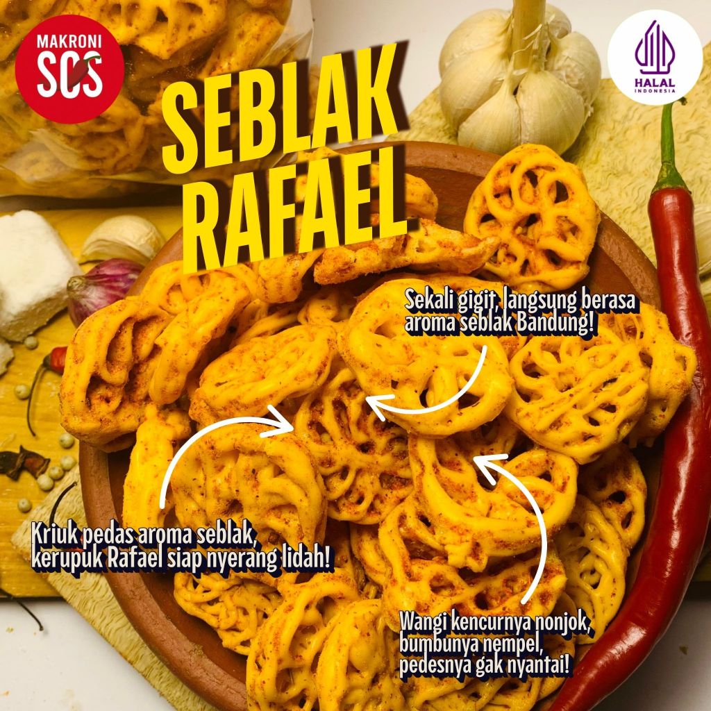 Jual Kerupuk Seblak Mawar Rafael 1KG Pedas Cikruh | Shopee Indonesia