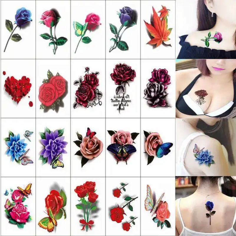 Jual Tato Bunga Mawar Tangan Terlengkap & Harga Terbaru Juni 2026 ...