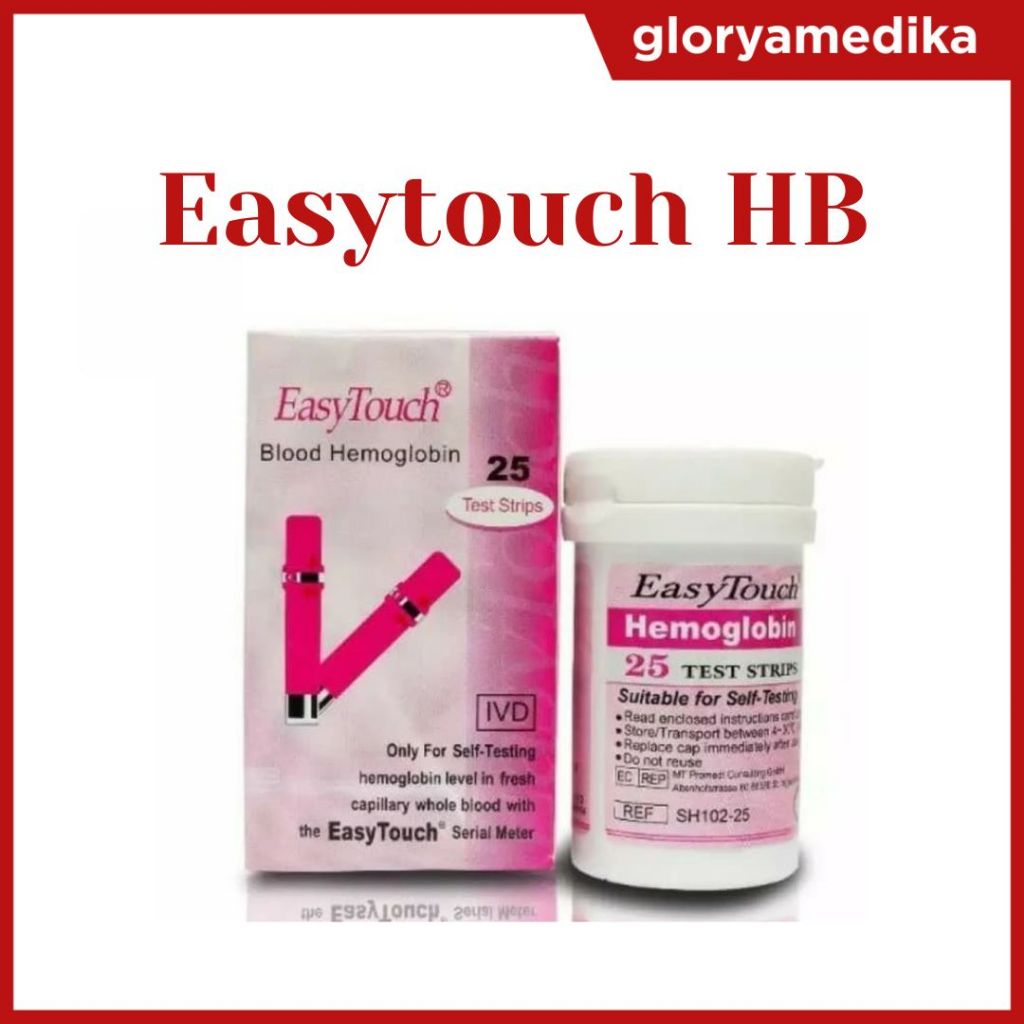 Jual Easy Touch GCHB strip Hemoglobin isi 25 strip | Alat Ukur Untuk ...