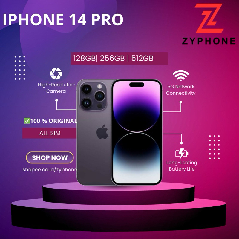 Jual ZY lPHONE 14 PROMAX / 14 PRO 512GB/256GB/128GB ORIGINAL LIKE NEW ...