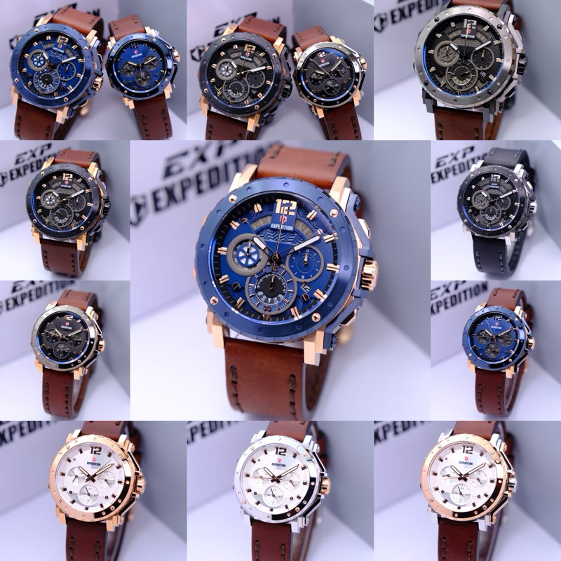 Jual JAM TANGAN PRIA WANITA EXPEDITION E6402 / E 6402 LEATHER ORIGINAL ...