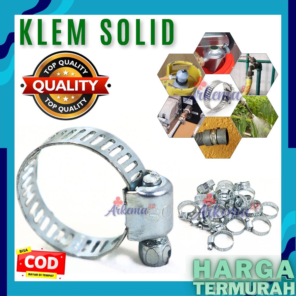 Jual [ TERMURAH } KLEM PENGAMAN SELANG KOMPOR GAS SOLID | CICIN , CLEM ...