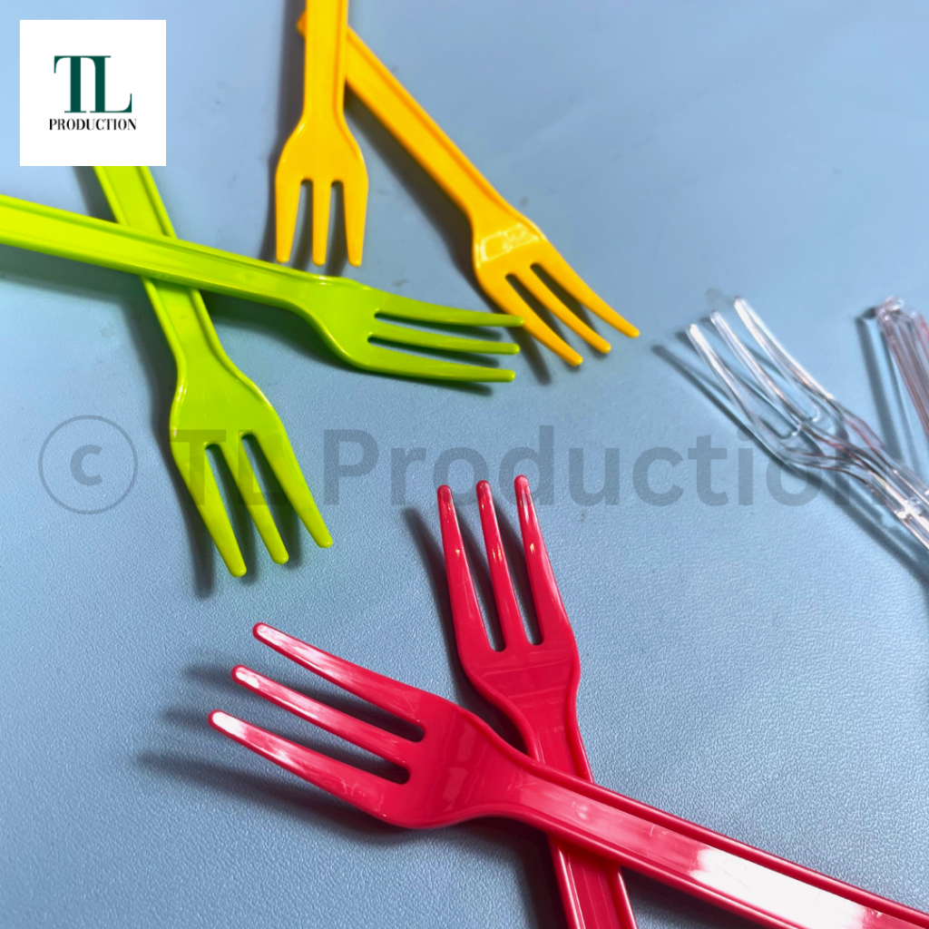 Jual 100pcs Garpu Kecil Plastik - Garpu Puding Garpu Kue Garpu Buah ...