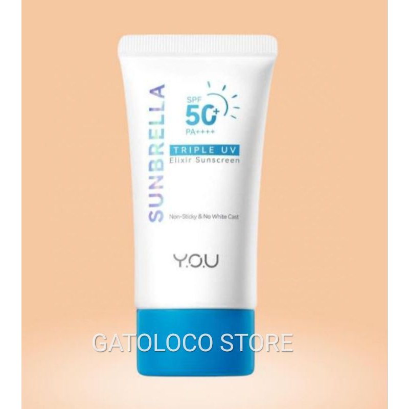 Jual YOU Sunbrella Triple UV Elixir Sunscreen SPF50+PA++++tabir surya ...