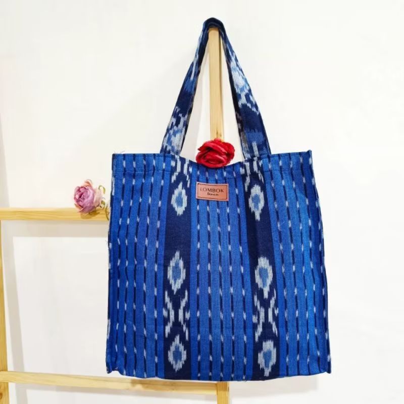 Jual Tas Totebag BS bahan tenun Troso asli | Shopee Indonesia