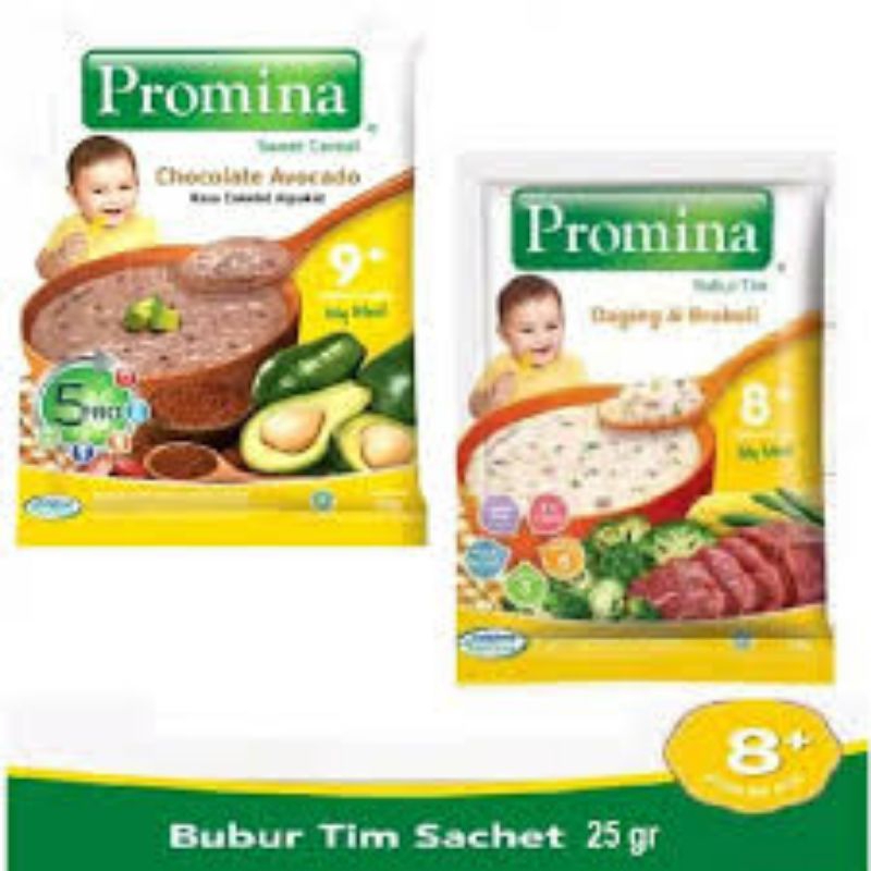 Jual promina bubur tim sachet 20gr (per 5 pcs) | Shopee Indonesia