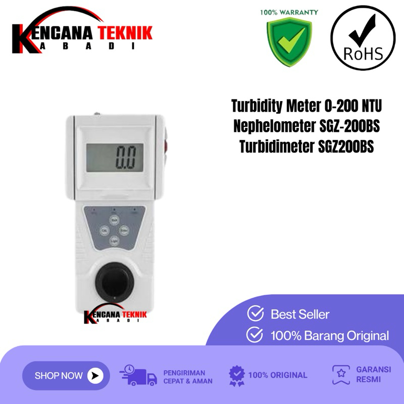 Jual Turbidity Meter 0-200 NTU Nephelometer SGZ-200BS Turbidimeter SGZ200BS | Shopee Indonesia