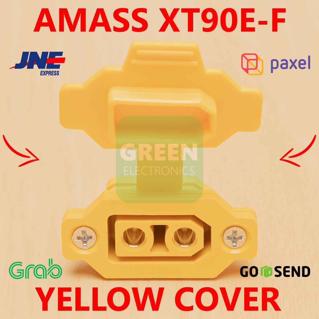 Jual AMASS Yellow XT90E XT90E-F Female Mountable High Power Connector ...