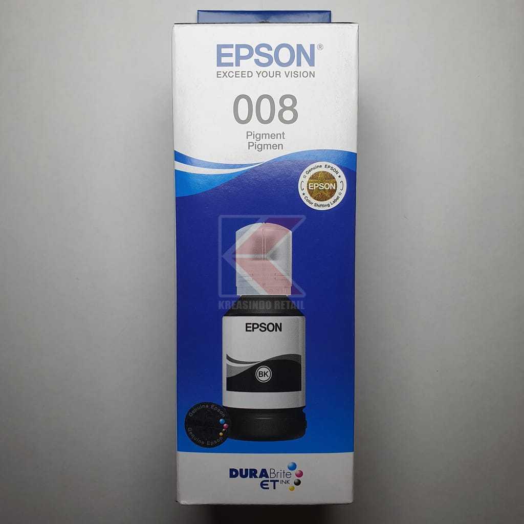 Jual Tinta Epson 008 Black color Tinta Printer L6550 L6580 L15150 ...