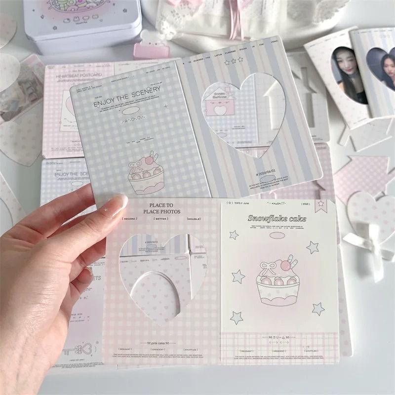 Jual chaeya things - alas packing photocard mini pink blue pastel love ...
