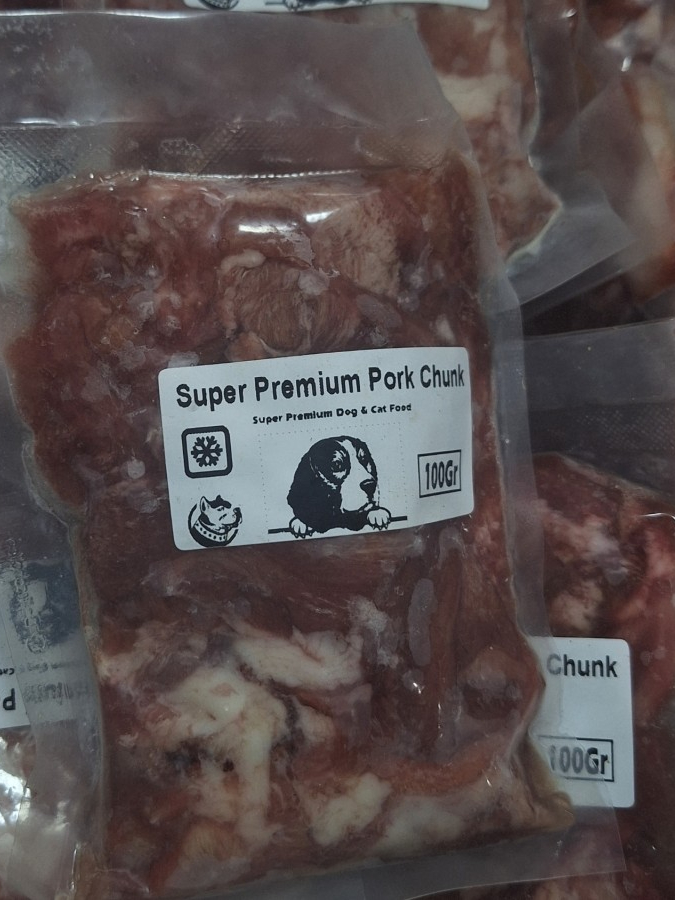 Jual Fresh Pork Chunk Meat & Innards - Dog Raw Food Daging Babi ...
