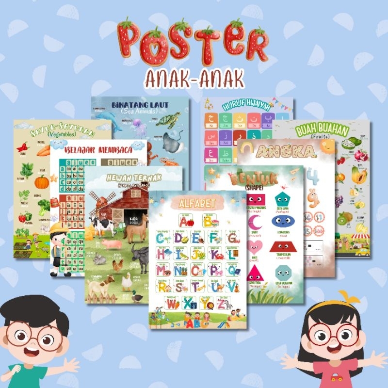 Jual POSTER EDUKASI POSTER EDUKATIF UNTUK ANAK ANAK BALITA TK SD ...
