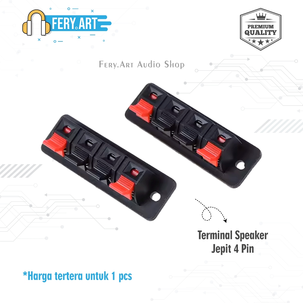Jual Terminal Speaker Jepit 4 Pin Kecil Socket Amplifier Stereo ...