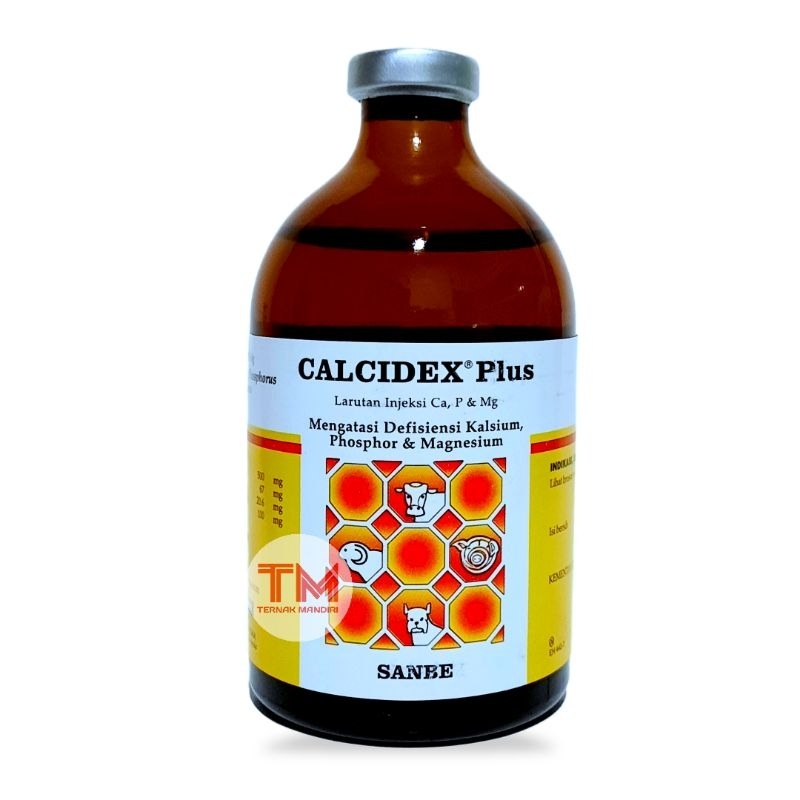 Jual CALCIDEX PLUS 100ml Injeksi Obat Sapi Kambing Lumpuh Injeksi Ampuh ...