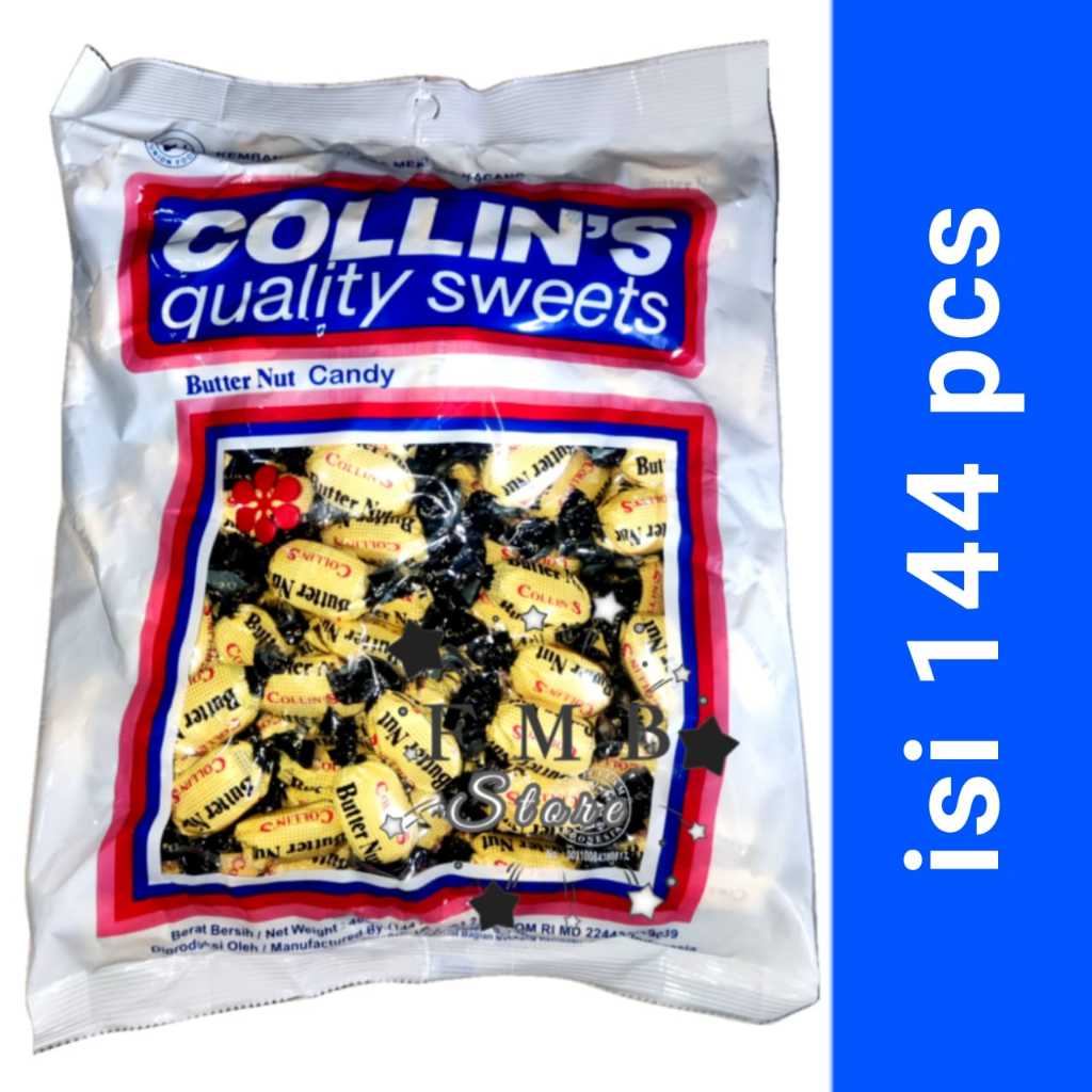 Jual Permen Kacang Butternut Collin's Jadul 144 Butir Reffil/460gr ...