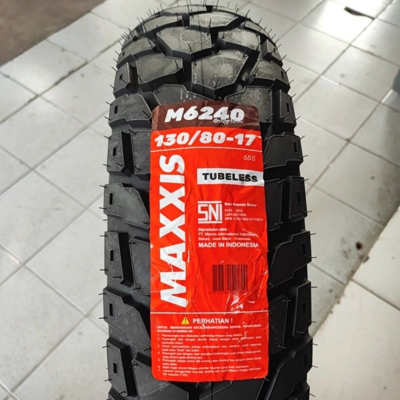 Jual ( RING 17 ) Maxxis M6240 Dualpurpose 130/80-17 tubles M6240 on/of ...