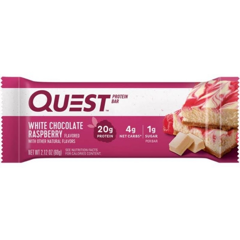 Jual Quest Nutrition Protein Bar White Chocolate Raspberry 60 g ...