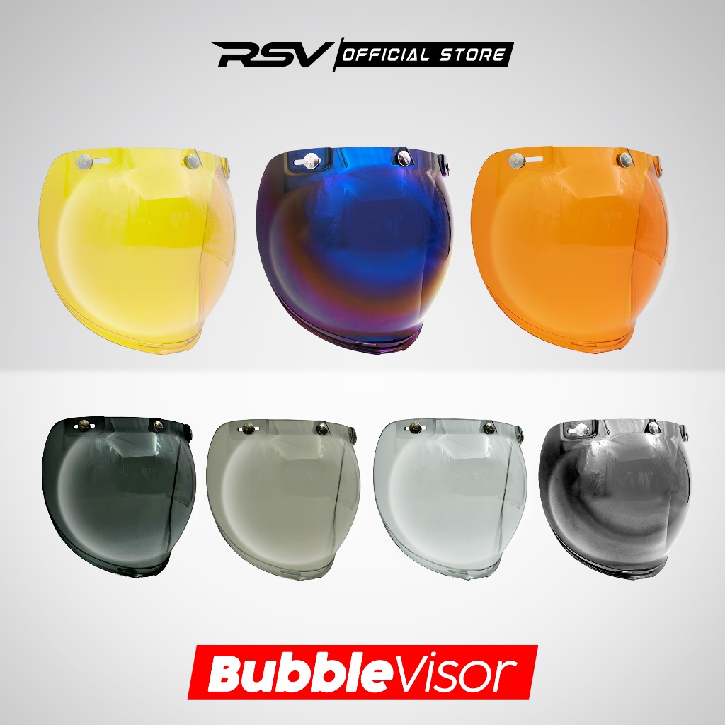 Jual RSV Kaca Helm Visor Bubble Retro Odezzy & Classic - All Warna RSV Helmets PNP | Shopee ...