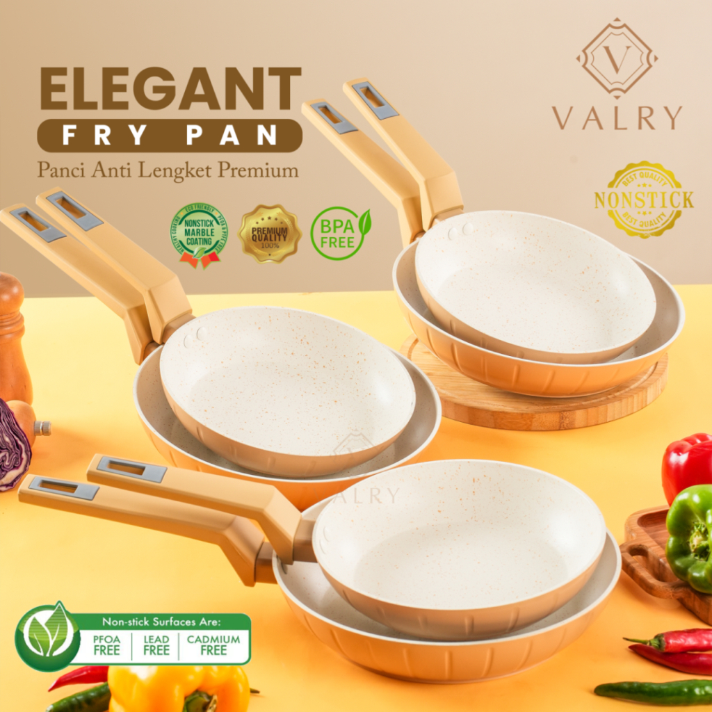 Jual GOHAPPY Wajan fry pan Anti lengket ELEGANT VALRY penggorengan 24 ...