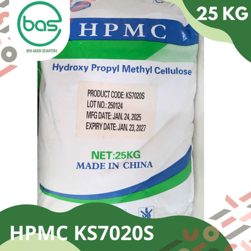 Jual HPMC (Hydroxy Propyl Methyl Cellulose) KEMASAN SAK 25 KG | Shopee ...