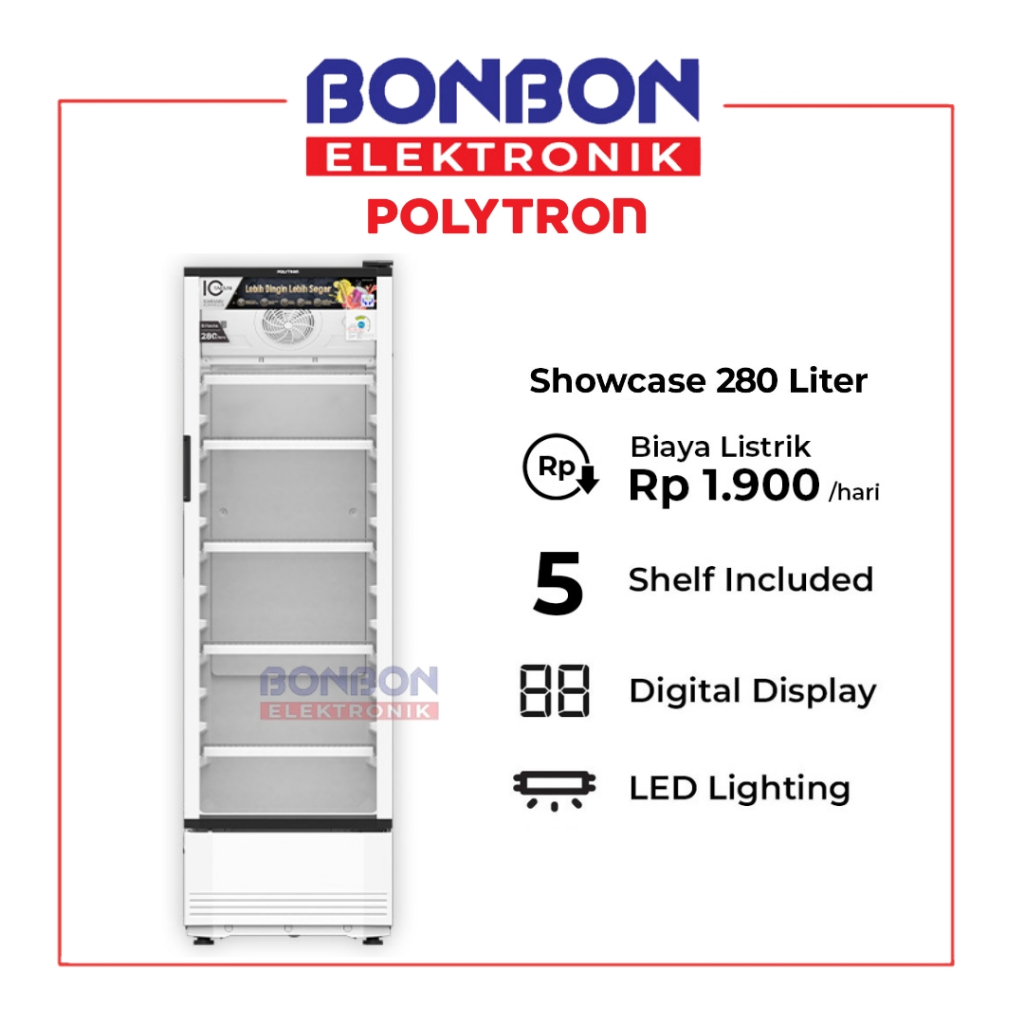 Jual Polytron Showcase 280LSCN 280 / SCN280 / SCN-280 - Fastcool - LED ...