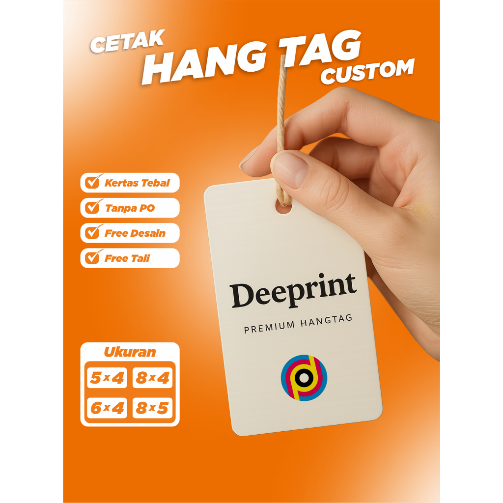Jual Hang Tag Custom Souvenir - Hang Tag Baju - Label Baju - Label Merk ...