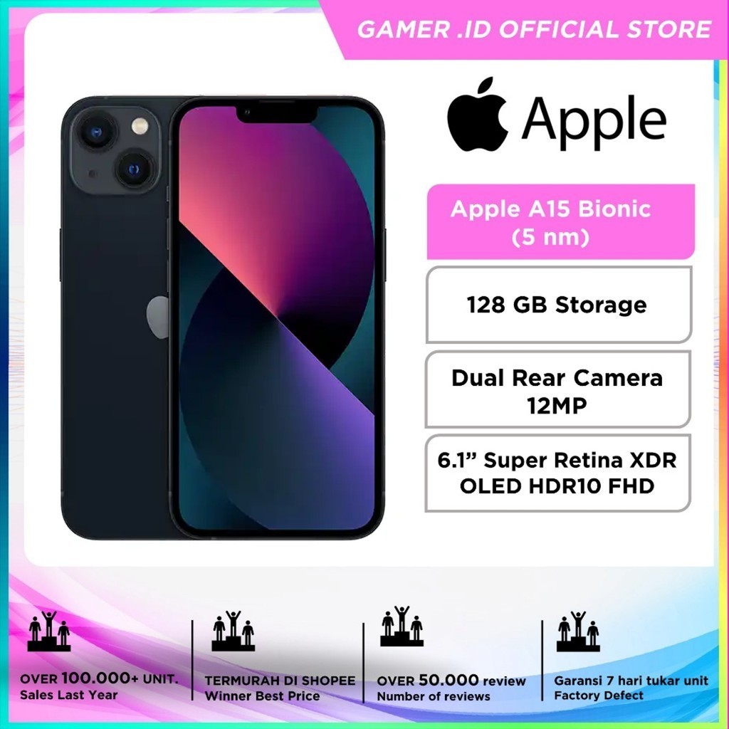 Jual IP 13 128GB MIDNIGHT/STARLIGHT | Shopee Indonesia