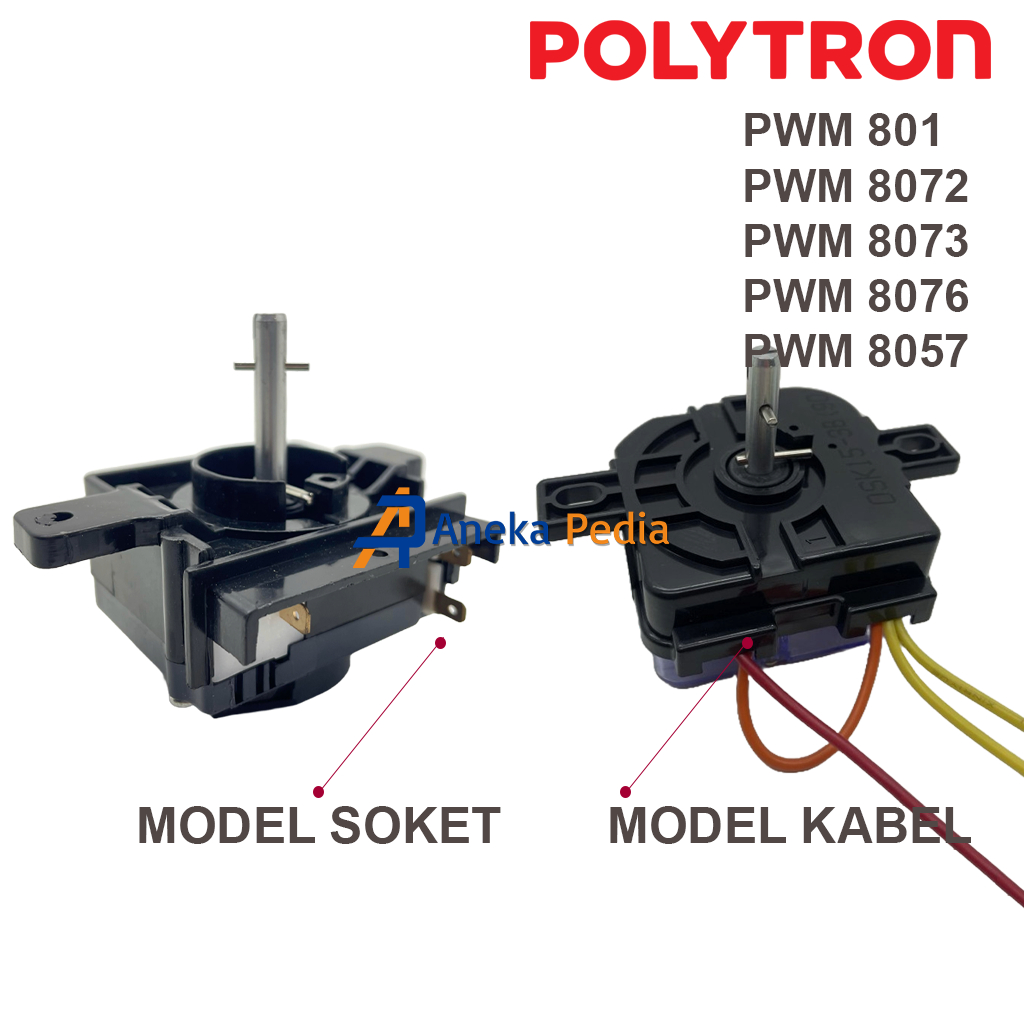Jual TIMER WASH POLYTRON PWM801 PWM8072 PWM8073 PWM8076 PWM8057 Putaran ...