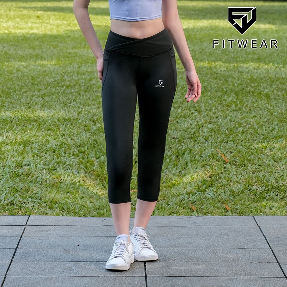 Jual Fitwear Legging Olahraga Wanita 𝐋𝐀𝐘𝐋𝐀 𝐕-𝐖𝐀𝐈𝐒𝐓 𝟕/𝟖 2 POCKET ...