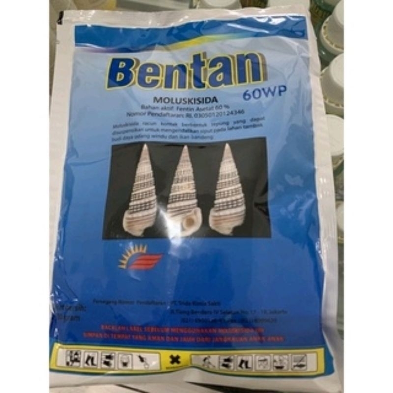 Jual Moluskisida Pembasmi Siput Keong BENTAN 60 WP - 100 gr | Shopee ...