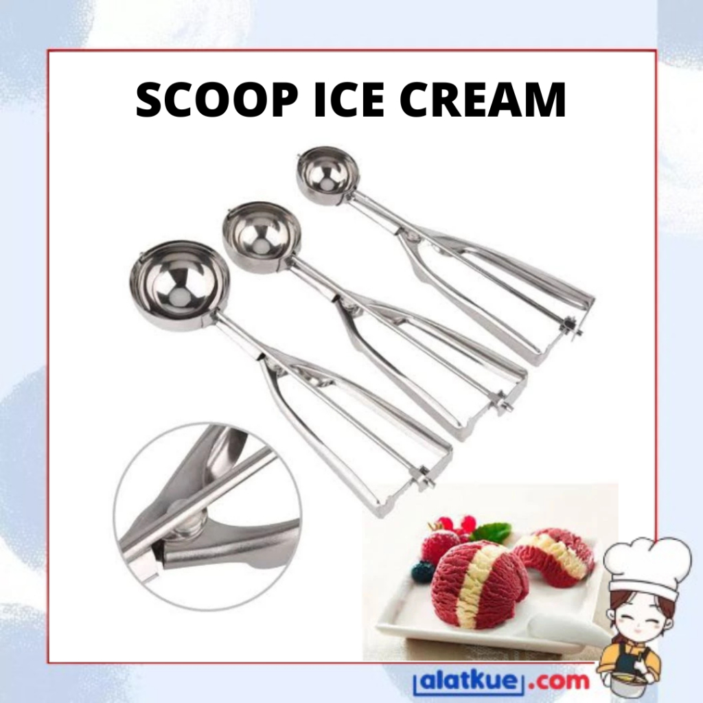 Jual Scoop Ice Cream Sekop Es Krim Skop Es Cream Stainless Anti Karat ...