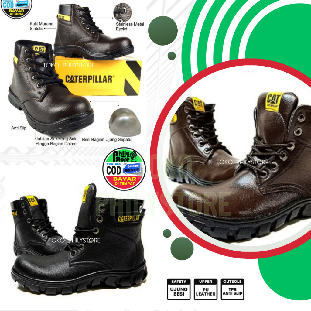 Jual Sepatu Safety Proyek Ujung Besi - Septy Shoes Boot - Septi Kerja ...